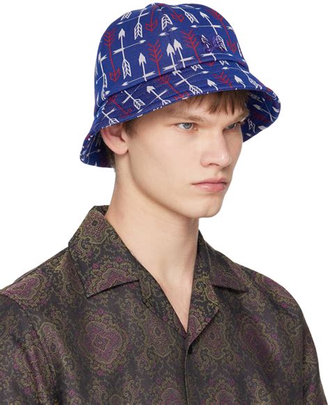 Needles Navy Arrow Bucket Hat 62 Ssense Lookastic