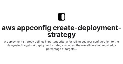 aws appconfig create deployment strategy fig