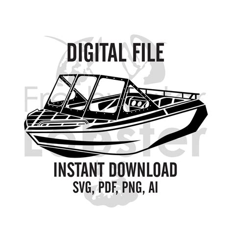 Mini Jet Aluminum Jet Boat Svg Pdf Ai Png Instant Download Etsy Australia