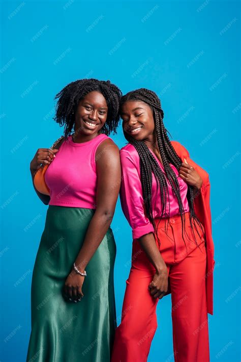 Free Photo Portrait Of Happy Romantic Lesbian Couple Posing Together