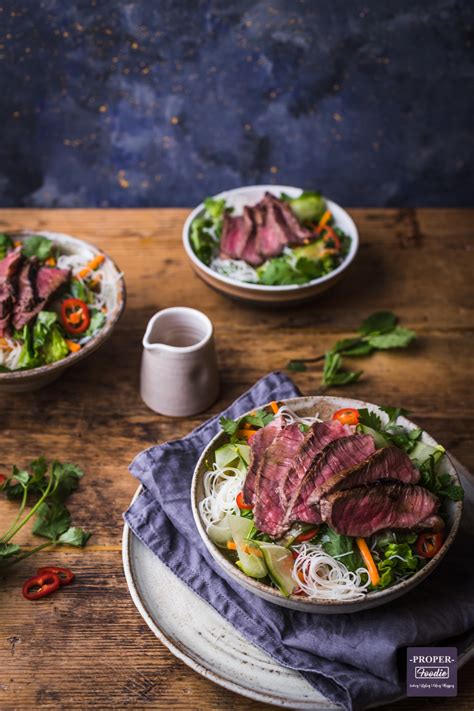 Vietnamese Beef Salad With Rice Noodles Properfoodie