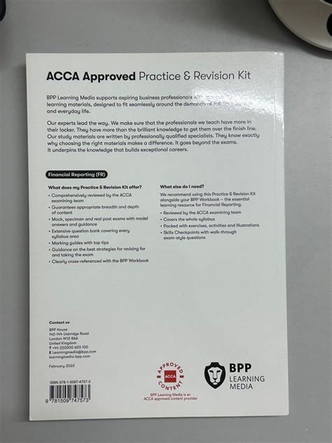 ACCA BPP KAPLAN EXERCISE REVISION KIT F F FR AA Hobbies Toys Books Magazines