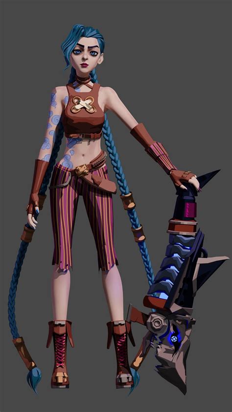 arcane jinx by me did it when arcane was realeased used blender toon shader r blender