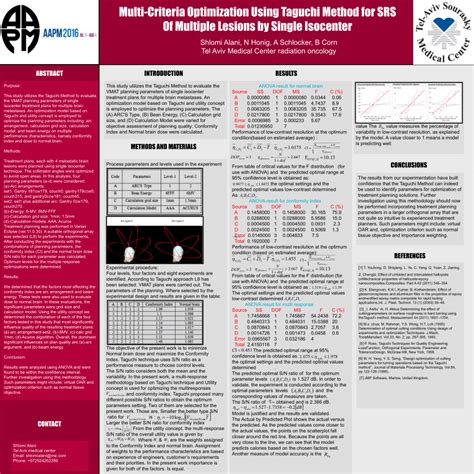 Pdf Multi Criteria Optimization Using Taguchi Method For Srs Of Multiple Lesions By Single