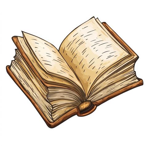 Open Book Clipart Illustration Vintage Book Design Premium Ai