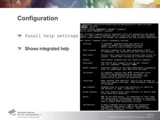 Integrated Version Control With Fossil SCM PPT