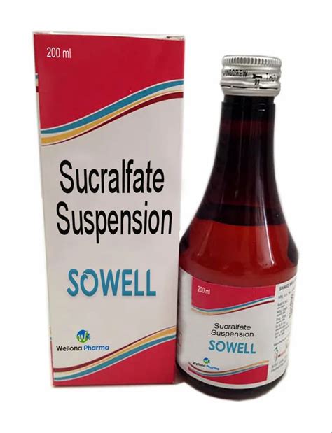 Sucralfate Oral Suspension 100 Ml At Rs 15bottle In Surat Id