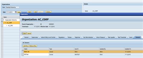 Sap Grc 100101120 Creation Of Mitigation Co Sap Community