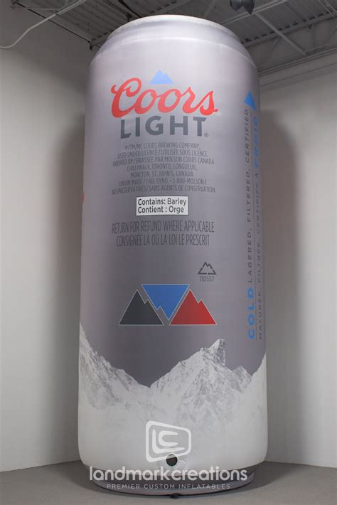 Giant Inflatable Coors Light Can Reinforces Brand And Increases Product