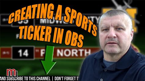 Creating A Sports Ticker Or Scrolling Text In Obs Youtube