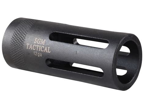 Sgm Tactical Birdcage Flash Suppressor Saiga 12 Ga Steel Black