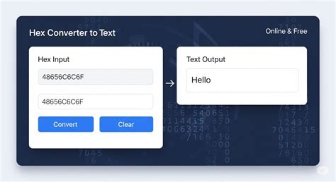 Hex To Text Online And Free