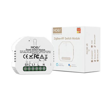 Moes Zrm 104 Ms Schakelaar Zigbee 30 En 433 Mhz Rf