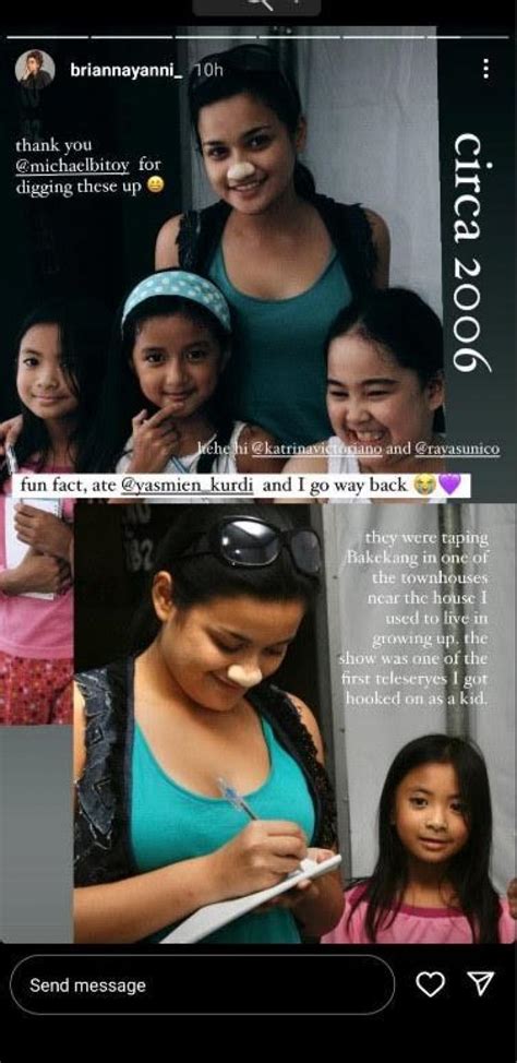Kapuso Actress Brianna Recalls Meeting Bakekang Star Yasmien Kurdi Gma Entertainment