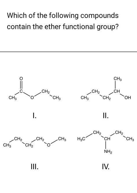 Ether Functional Group