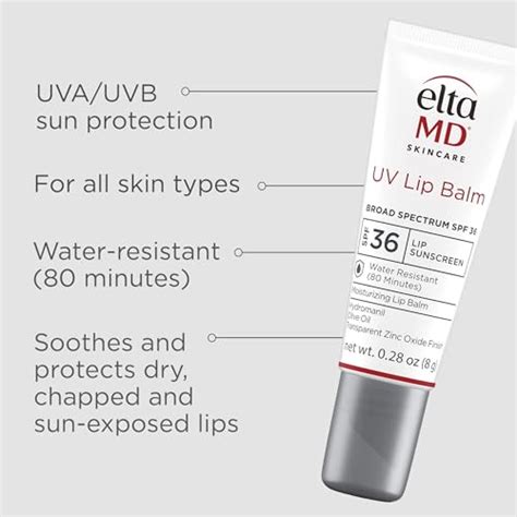 Eltamd Uv Spf Lip Balm Sunscreen Sunscreen Lip Balm With Spf Protects