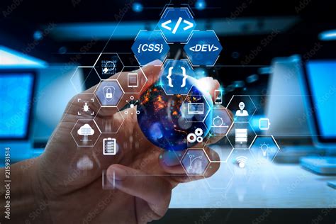 Coding Software Developer Work With Augmented Reality Dashboard Computer Icons Of Scrum Agile