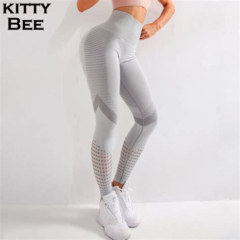 섹시한 피트니스 레깅스 여성용 바이탈 없는 요가 바지 봉제선 없는 스포츠 스타킹 체육관 스타킹 요가 바지 AliExpress