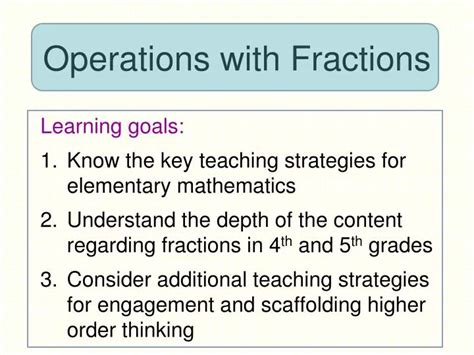 PPT Operations With Fractions PowerPoint Presentation Free Download ID 2259640