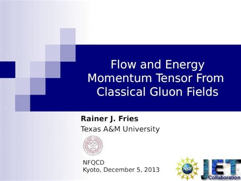 Pptx Flow And Energy Momentum Tensor From Classical Gluon Fields