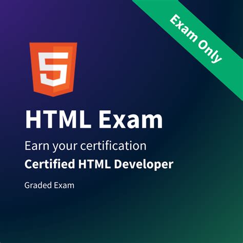 Html Certification Exam —