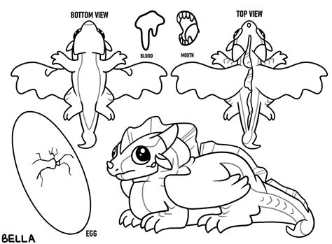 Hatchling Sandwing Base By Bellasauruss On Deviantart