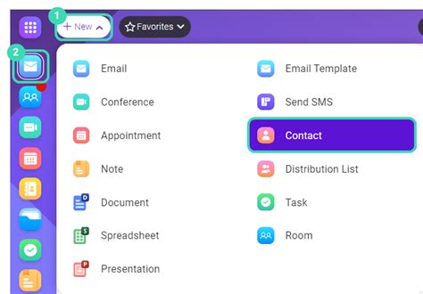 how to create new contact