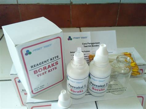 Jual Reagent Uji Kandungan Boraks Borax Test Kit Borak 100 Test