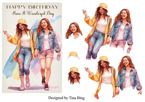 Same Sex Female Birthday Graphic By Tina Bing Creative Fabrica