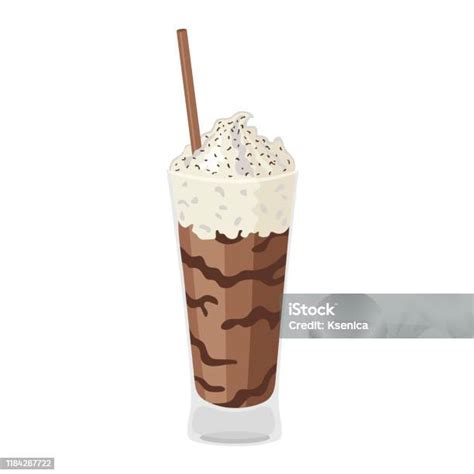 초콜릿 밀크 쉐이크 커피 흰색 배경에 격리 된 만화 아이콘입니다 갈색에 대한 스톡 벡터 아트 및 기타 이미지 갈색 단일 객체 달콤한 음식 Istock