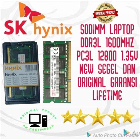 Jual RAM SODIMM DDR3L DDR4 2GB 4GB 8GB 16GB 1600MHZ 2400MHZ 2666MHZ 3200MHZ ORIGINAL SK HYNIX