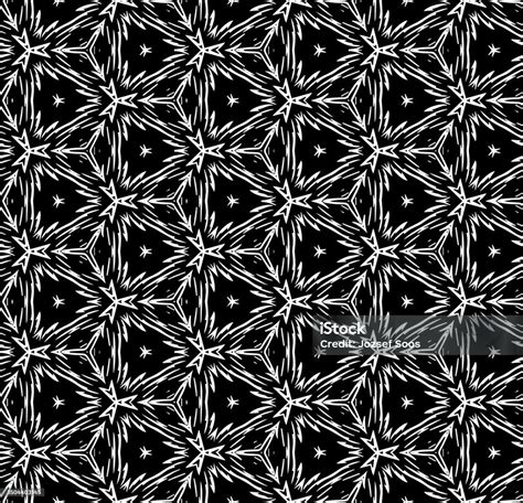 흑백 이음새가 없는 추상적 패턴 배경과 배경 그레이 스케일 장식 디자인 모자이크 장식품 벡터 그래픽 일러스트레이션 0명에 대한 스톡 벡터 아트 및 기타 이미지 Istock