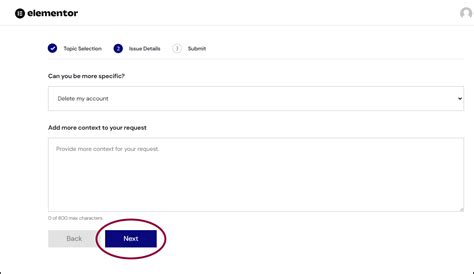 Delete A User Account Elementor