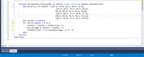 Can Someone Give Me An Idea How To Write This Data In A Two Dimensional