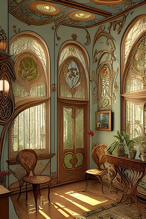 Pin By Zachary Robinson On Interior Design In 2024 Art Nouveau Bedroom Art Nouveau Interior