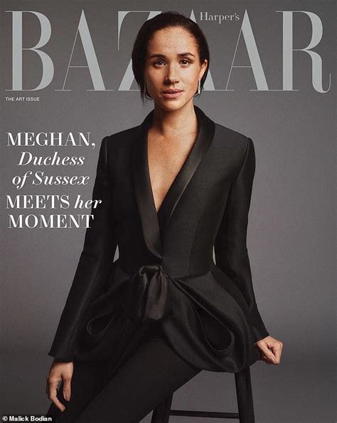 Meghan Markle Goes Barefaced As She Poses On Cover Of Harpers Bazaar