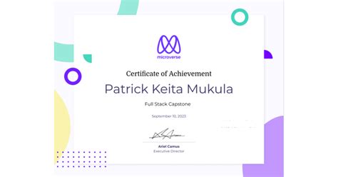 Patrick M On Linkedin Microverse Final Capstone Module • Patrick