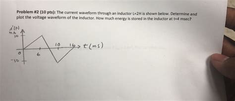 Solved Problem 2 10 Pts The Current Waveform Through An