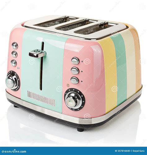 Red Retro Toaster Isolated On White Background 3d Royalty Free Stock