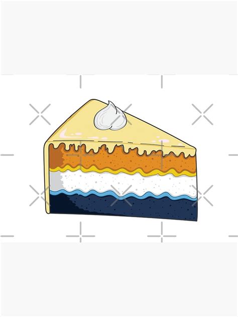 Aro Ace Pride Cake Aromantic Asexual Pride Flag Colours Art Print