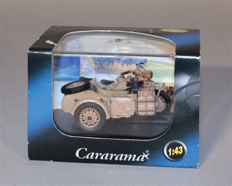 Cararama 1:43 scale diecast Afrika Korps BMW Motorcycle