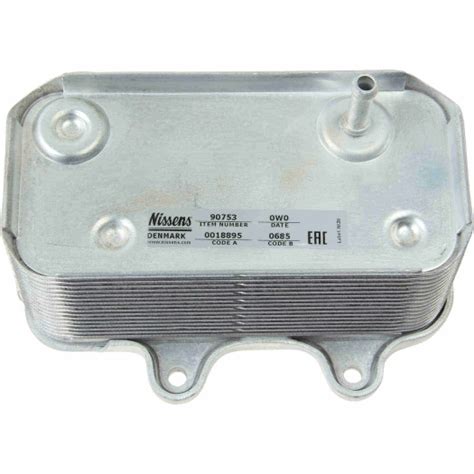 Nissens 90753 Engine Oil Cooler Fits Porsche Boxster Porsche Cayman