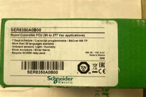Schneider Electric Ser8350a0b00 Room Controller Fcu 90 To 277 Vac App — Voltwerk Handel
