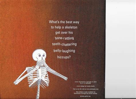 Skeleton Hiccups By Margery Cuyler Good Soft Cover 2003 1st Edition