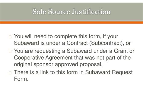Ppt New Forms And Procedures For Subawards Issued By Spa March 12 2013
