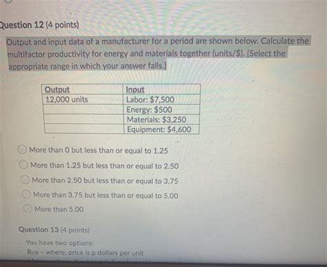 solved question 12 4 points output and input data of a