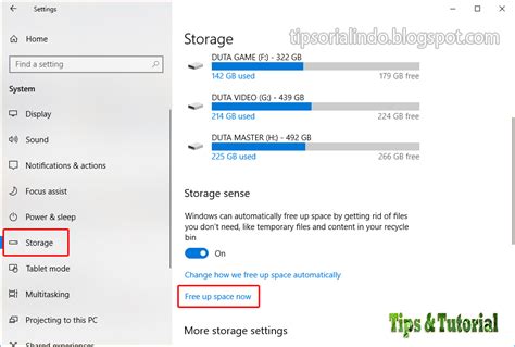 Cara Mengosongkan Ruang Disk Di Windows 10 Dengan Storage Sense Mastertipsorialindo