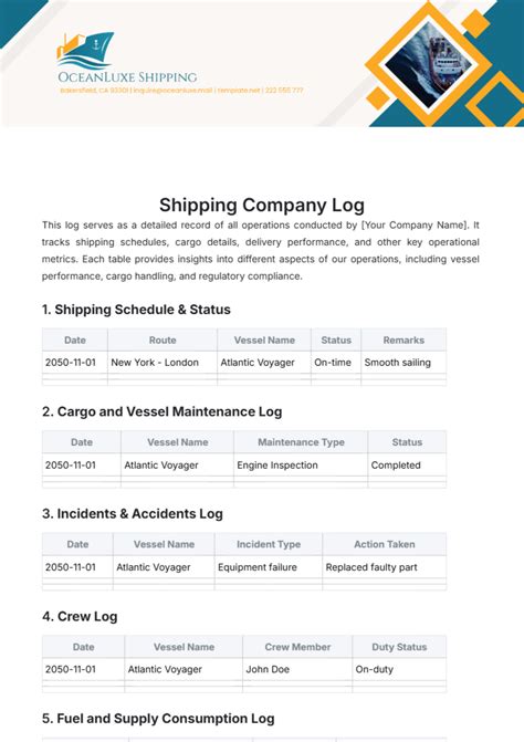 Free Shipping Company Log Template To Edit Online