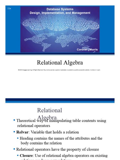db chapter 02 relational algebra pdf relational model table