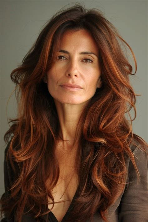 85 Stunning Hairstyle Ideas For Women Over 40 Auburn Hair Long Hair